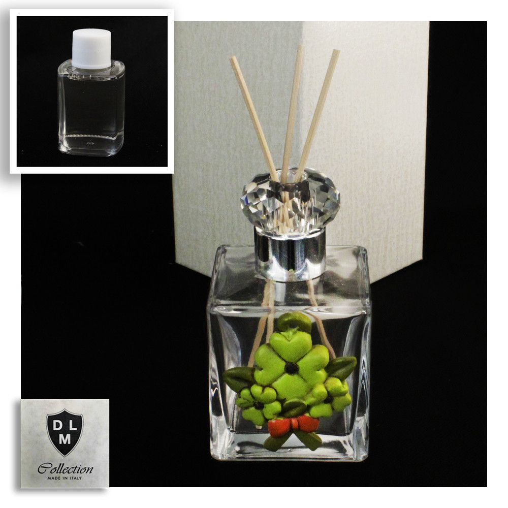 DLM - Diffusore Profumatore Argento Silver Fiori Rosa Girasole con ...